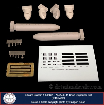 Eduard SUU-25 Flare Dispenser & AN/ALE-41 Chaff Dispenser - 1:48 Scale ...