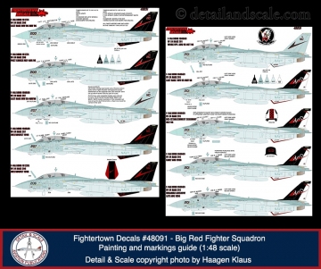 Fightertown Decals #48091 Big Red Fighter Squadron -1:48 Scale ...