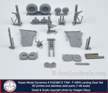 Kazan Model Dynamics F-4B/N Landing Gear Set (for the Tamiya kit ...