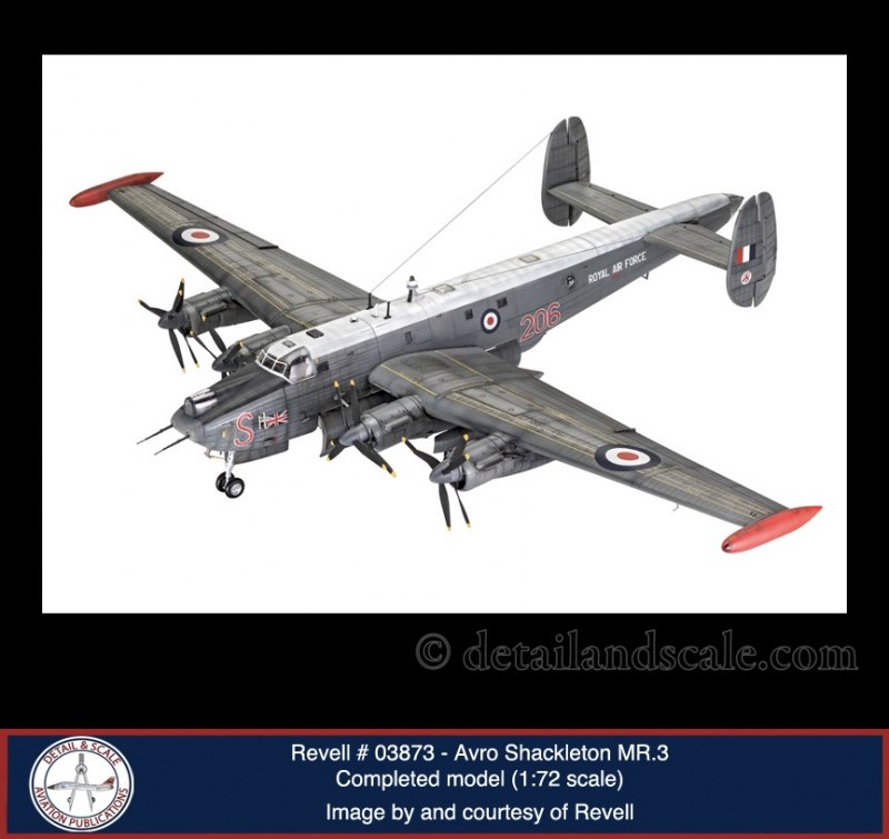 Revell Avro Shackleton MR.3 - 1:72 Scale % - Detail and Scale tail & Scale