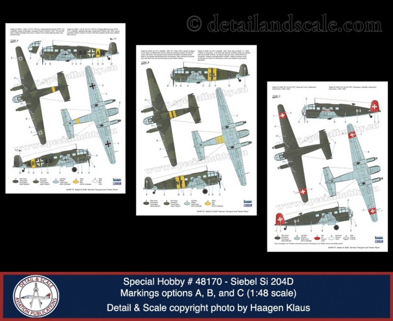 Special Hobby Siebel Si 204D - 1:48 Scale % - Detail and Scale tail & Scale