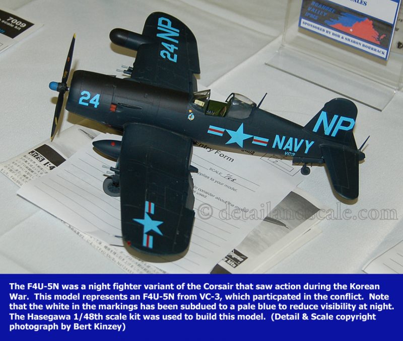 F4U CORSAIR MODEL PHOTO SET - Detail and Scale