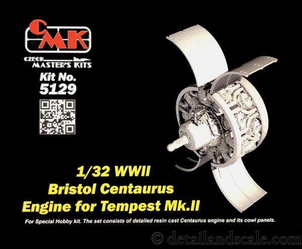 CMK WWII Bristol Centaurus Engine for the Tempest Mk. II - 1:32 Scale ...