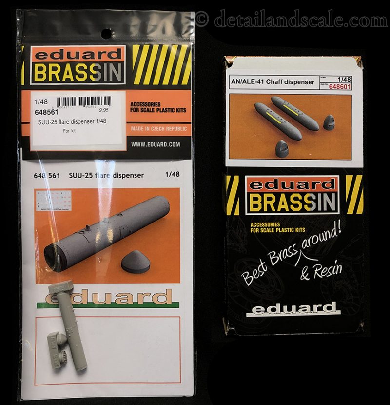 Eduard SUU-25 Flare Dispenser & AN/ALE-41 Chaff Dispenser - 1:48 Scale ...