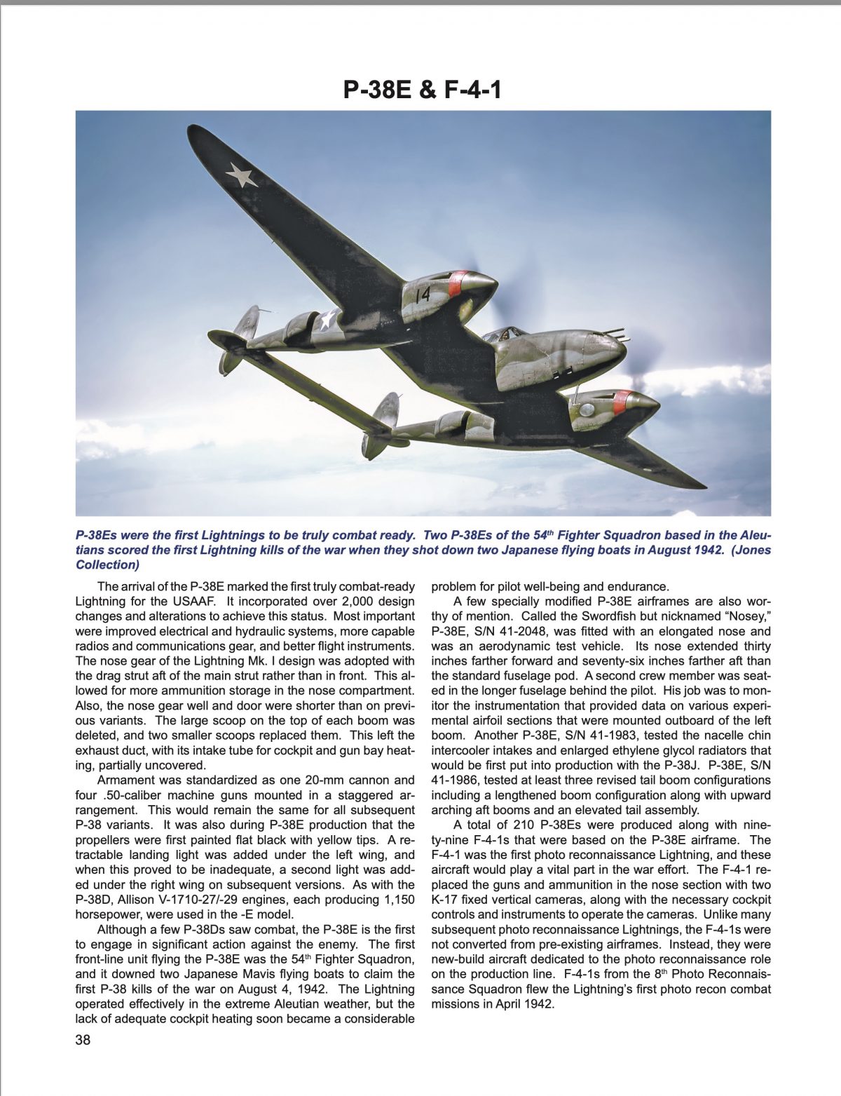 P-38 Lightning in Detail & Scale, Part 1 - Detail and Scale